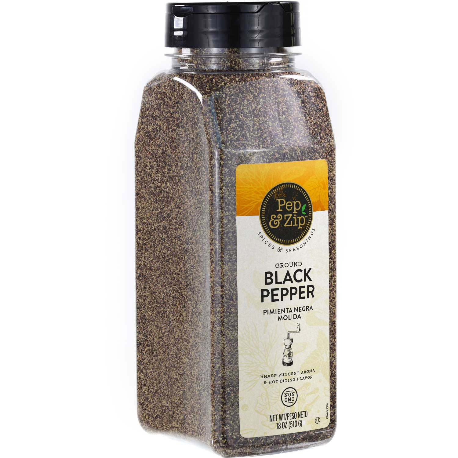 Pep & Zip Ground Black Pepper 13 oz – Harris Spice